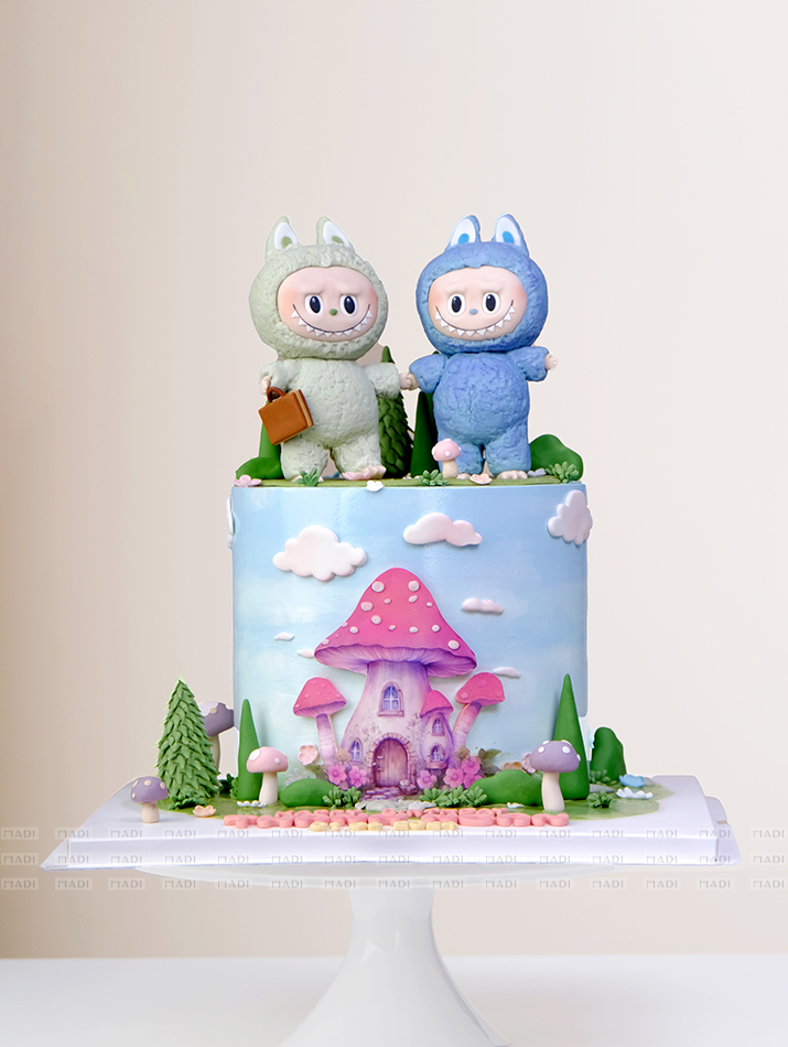 Labubu Cream Cake for Blind Box Popmart